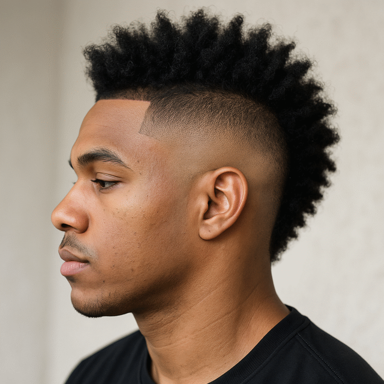 Burst Fade Mohawk Hairstyle Guide: Styling Tips